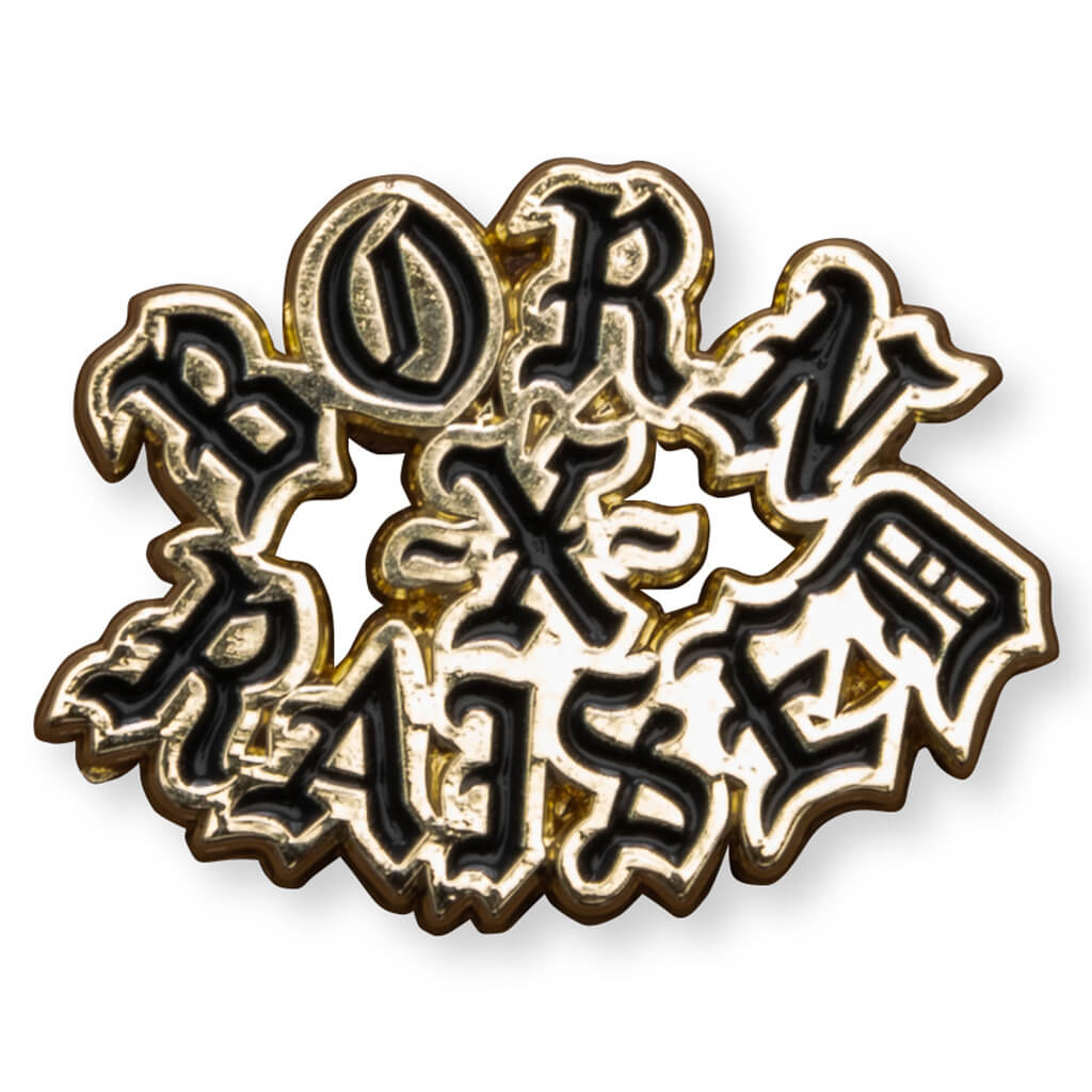 Enamel Rocker Pin - Black/Gold – Feature