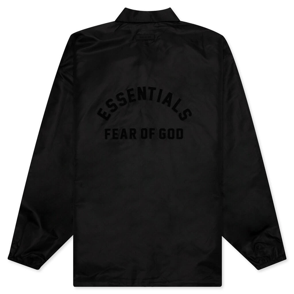 Essentials Coaches Jacket - Jet Black – Feature