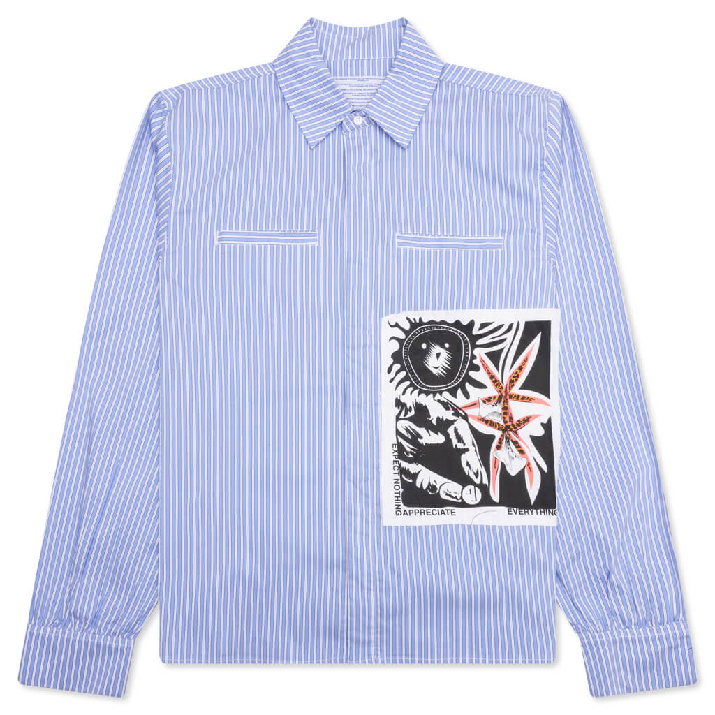 Expect Nothing L/S Shirt - Blue/White – Feature