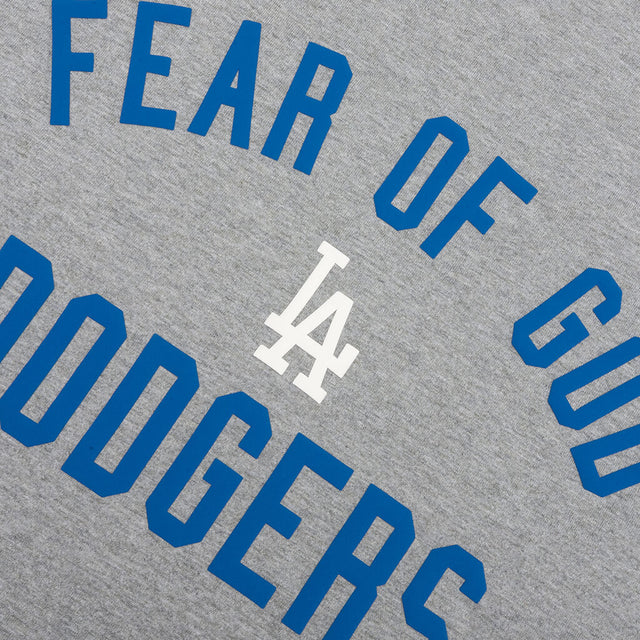 Fear of God Essentials x MLB Dodgers 90's Tee - Concrete Heather – Feature