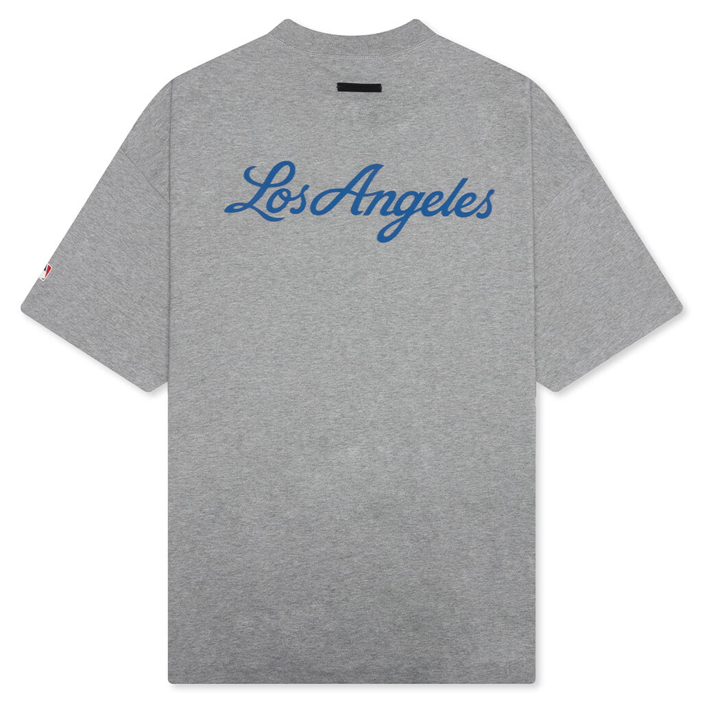 Fear of God Essentials x MLB Dodgers 90's Tee - Concrete Heather – Feature