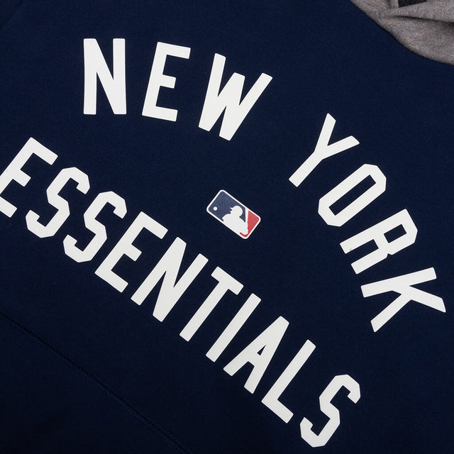 Fear of God Essentials x MLB Yankees Sport Hoodie - Midnight Navy/Home ...