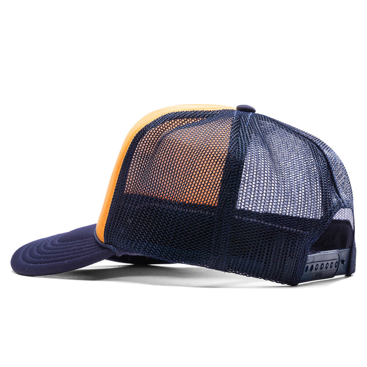 Frew Trucker Hat - Navy/Gold – Feature
