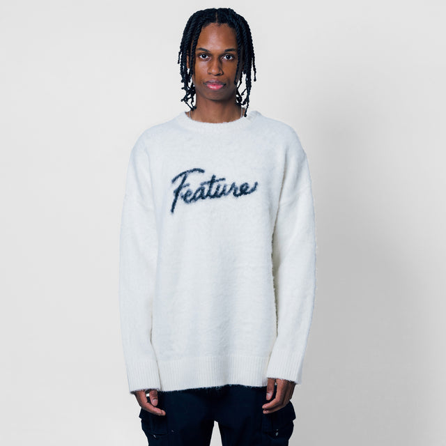 Script Logo Sweater - Black – Feature