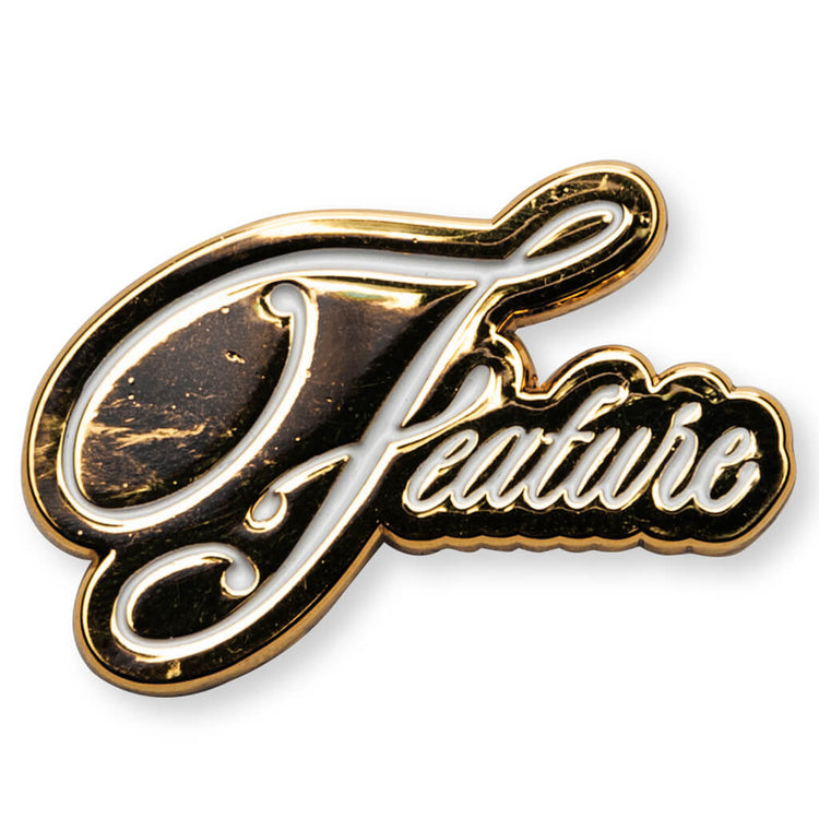 Script Pin - Gold – Feature
