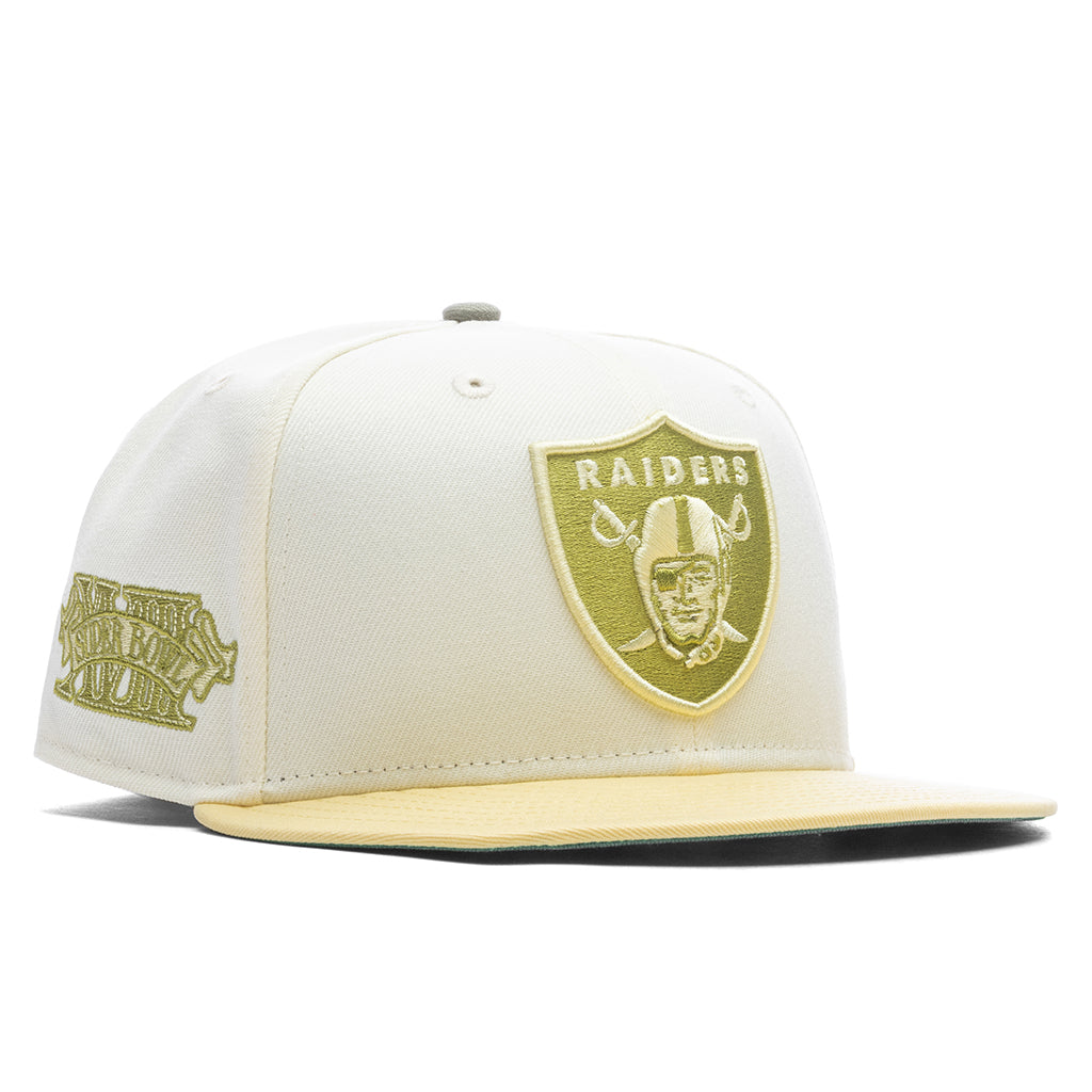 FEATURE x New Era 59FIFTY Fitted Las Vegas Raiders - Chrome White/Soft ...