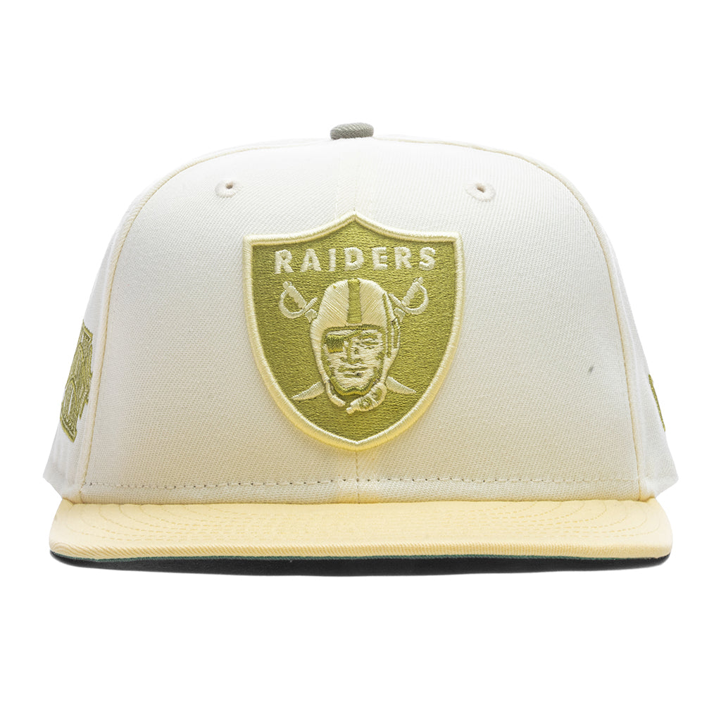 FEATURE x New Era 59FIFTY Fitted Las Vegas Raiders - Chrome White/Soft ...