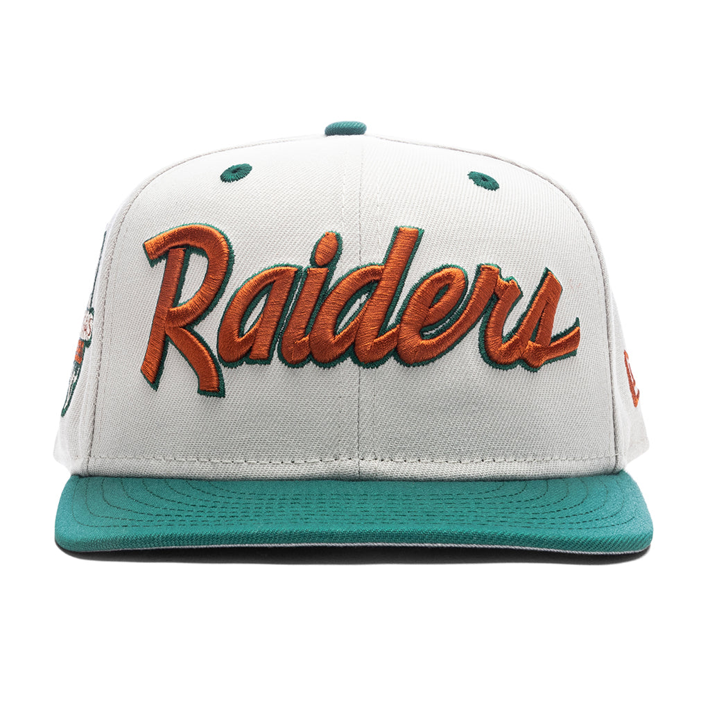Feature x New Era 59FIFTY Fitted Las Vegas Raiders - Stone/Emerald Gre