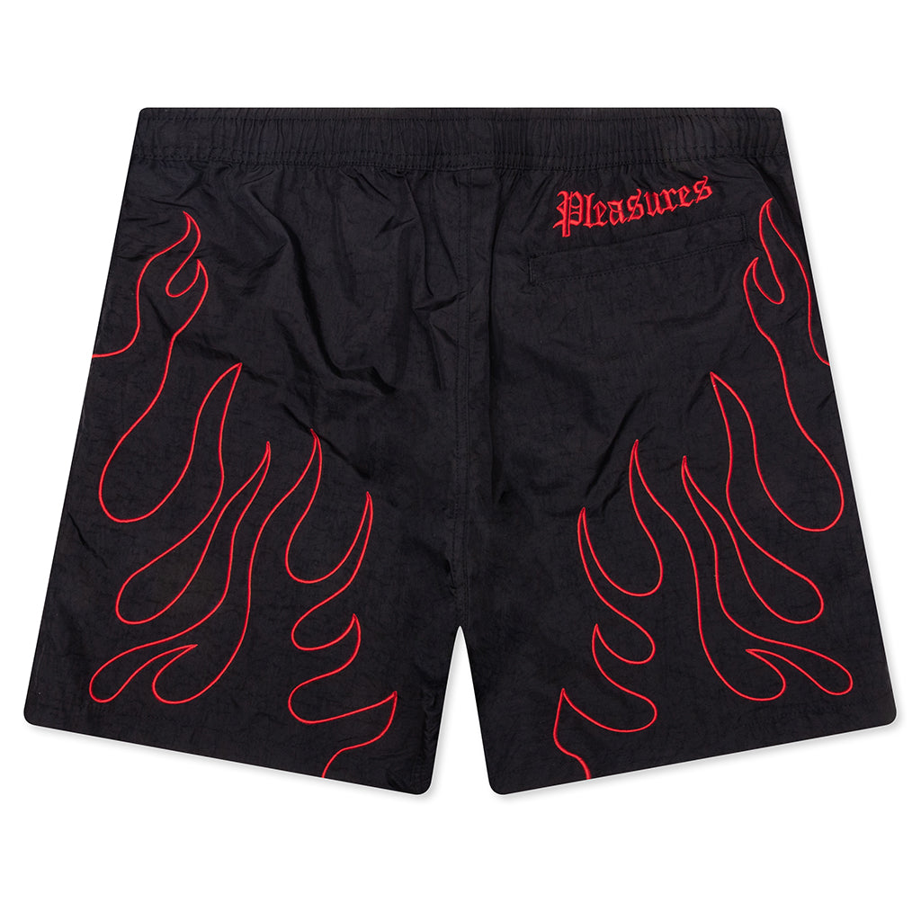 Fiery Running Shorts - Black – Feature