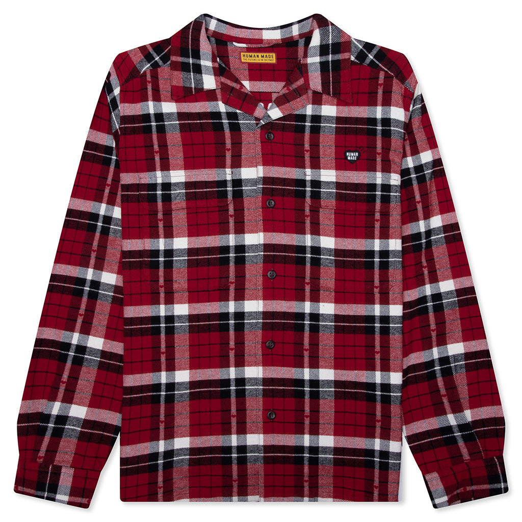 Flannel Check Shirt - Red – Feature