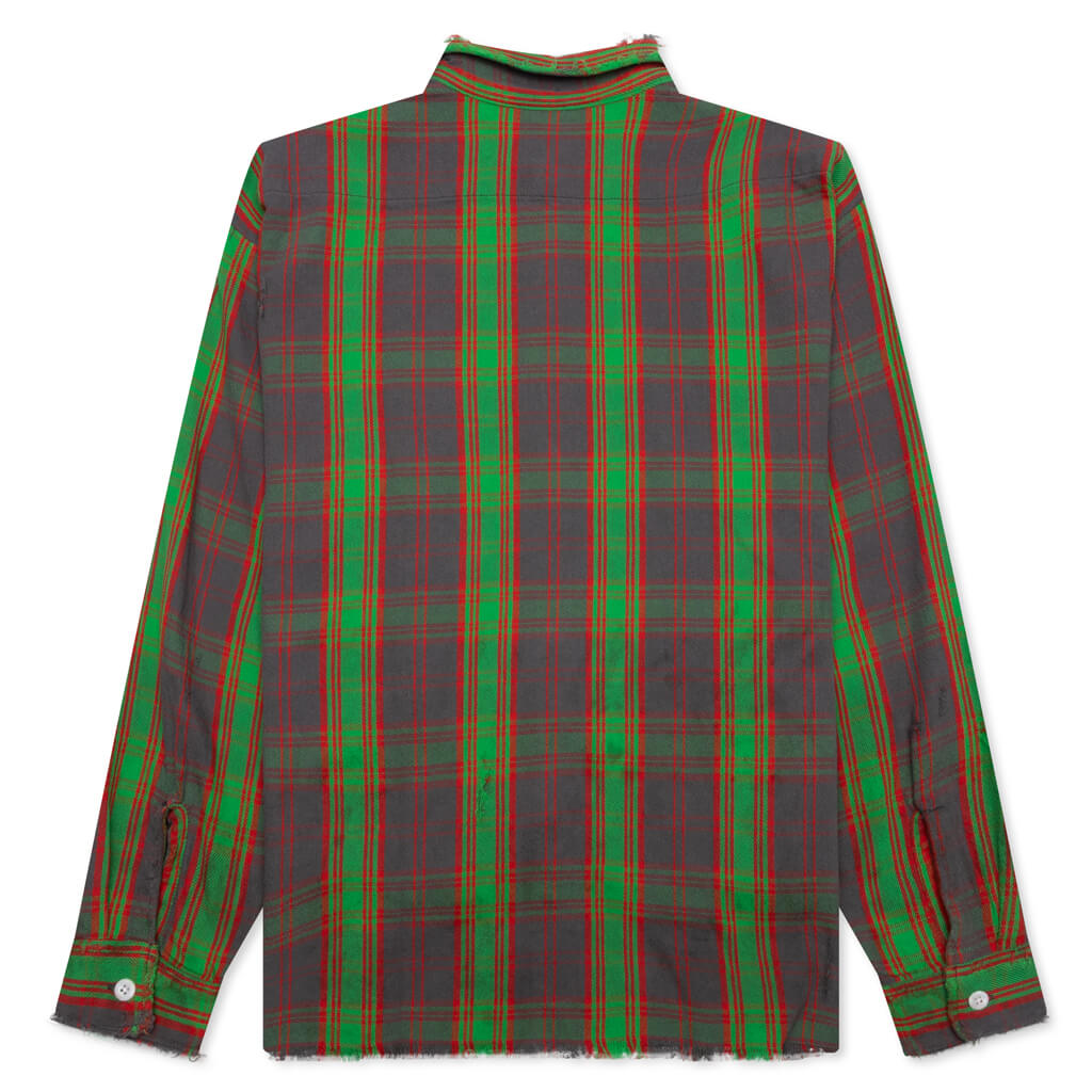 Check Varsity Jacket - Green – Feature