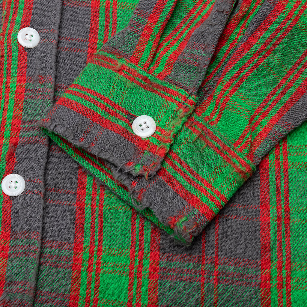 Check Varsity Jacket - Green – Feature