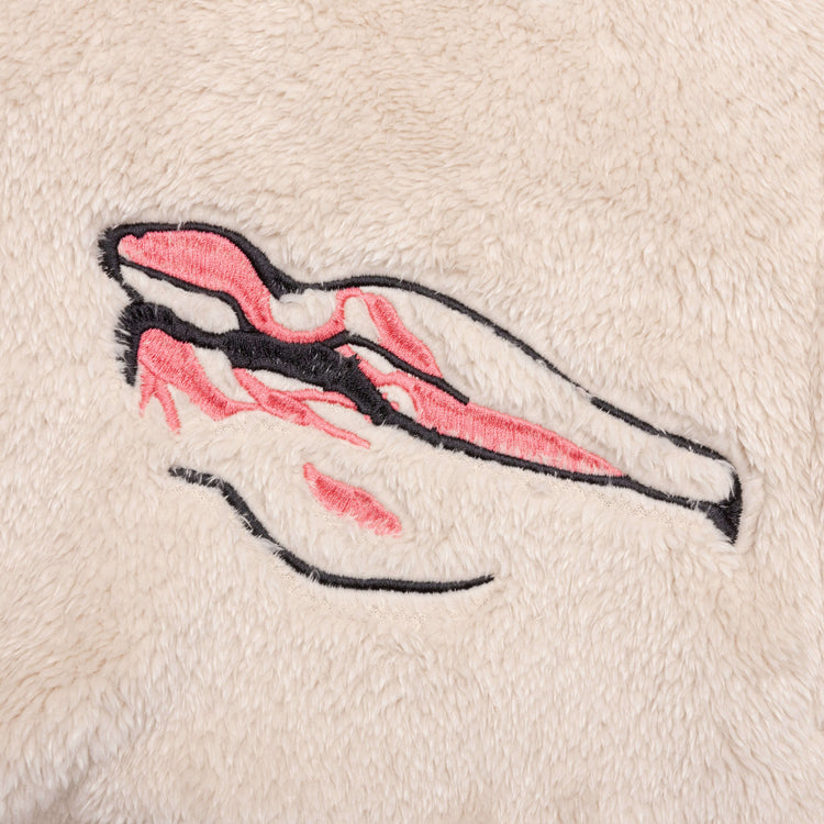 Fleece 3/4 Zip - Cream – Feature