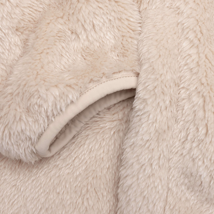 Fleece 3/4 Zip - Cream – Feature