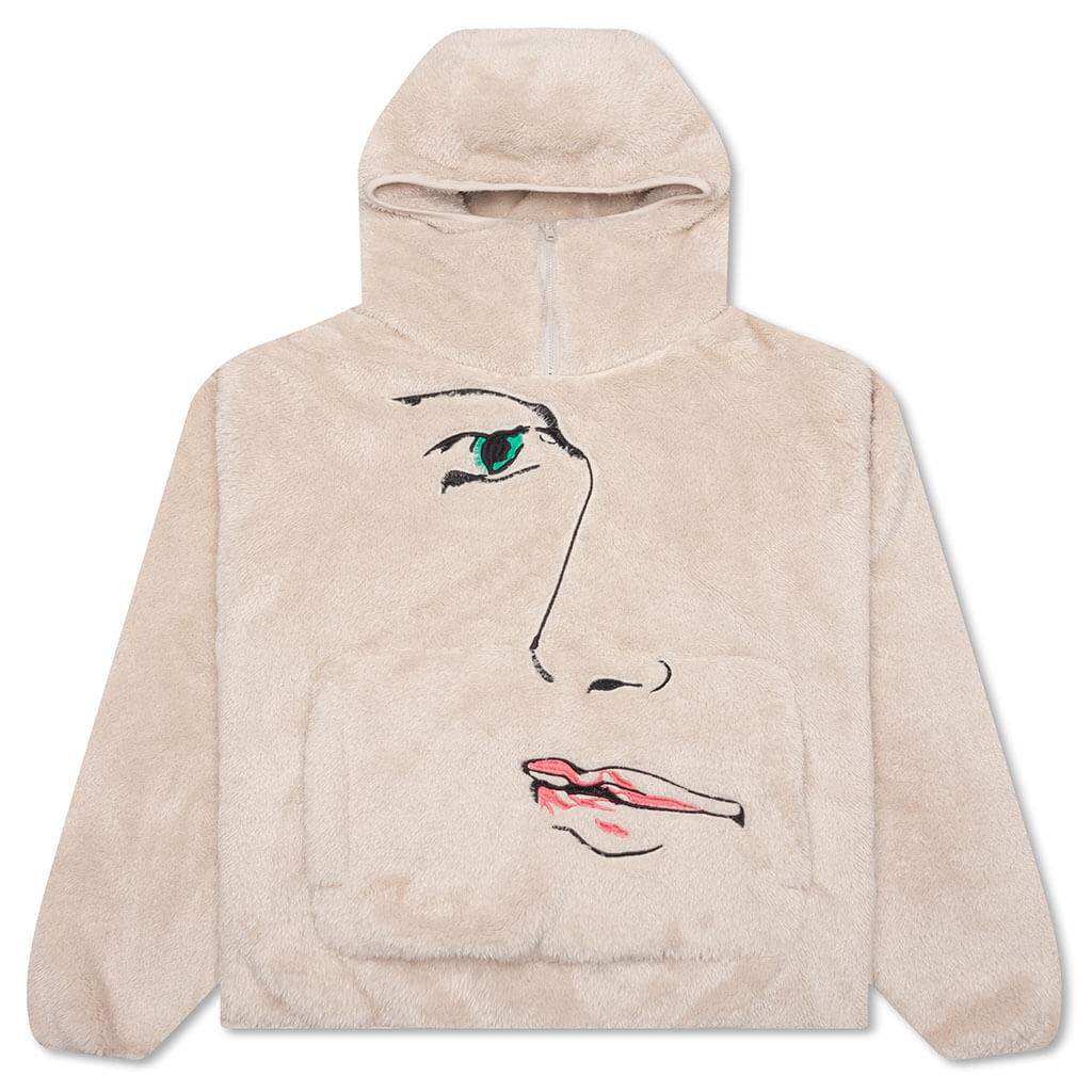 Fleece 3/4 Zip - Cream – Feature
