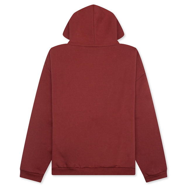 Fleece Hoodie - Crimson – Feature