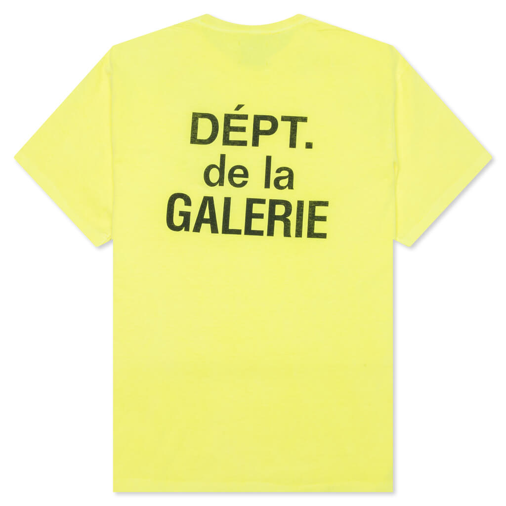 French Tee - Fluorescent Yellow | Gallery Dept – Feature