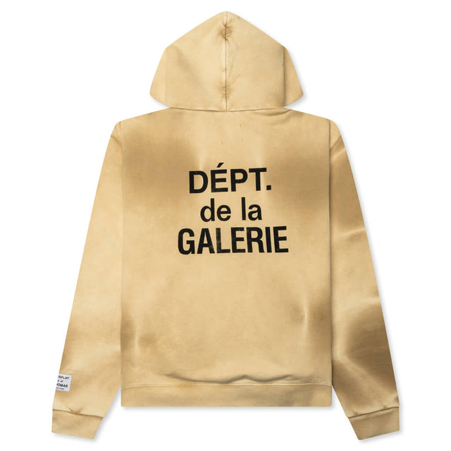 French Zip Hoodie - Tan – Feature