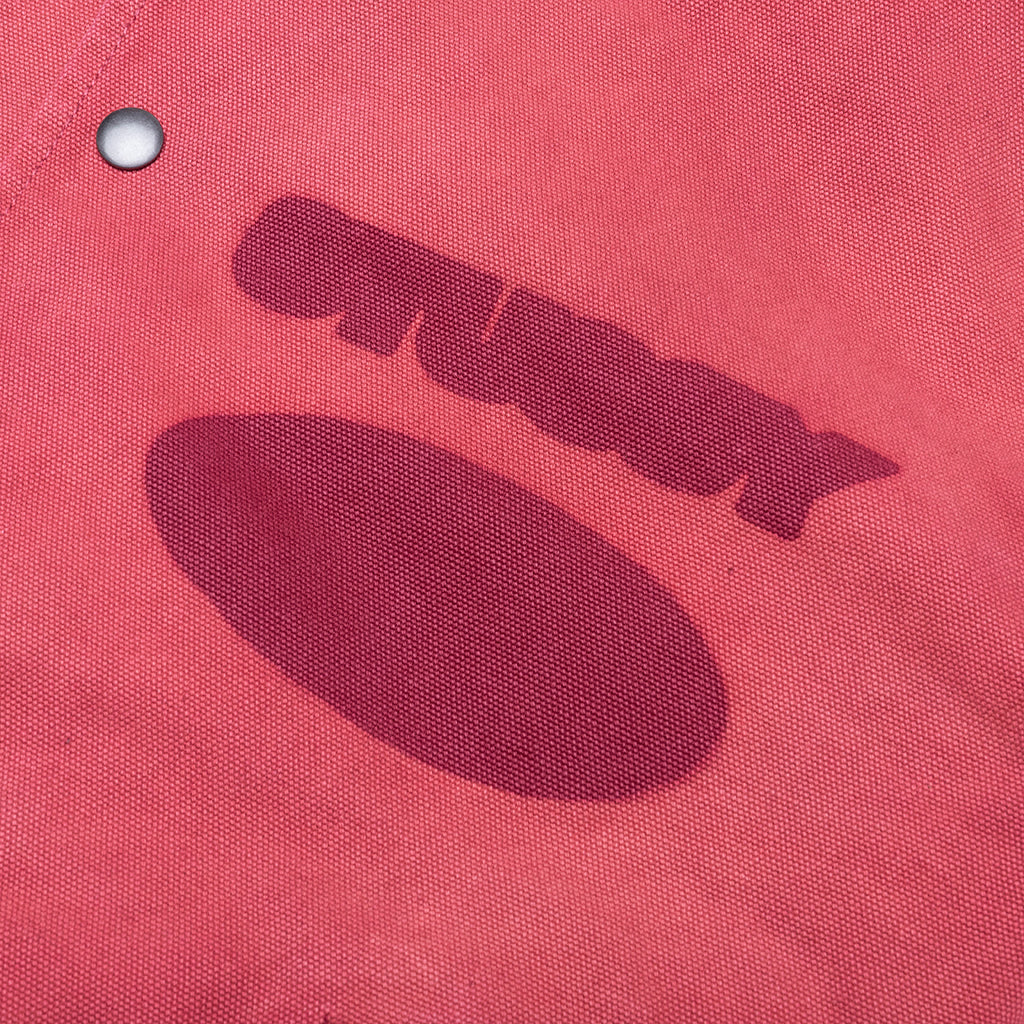 Ghost Logo Canvas Varsity - Red – Feature