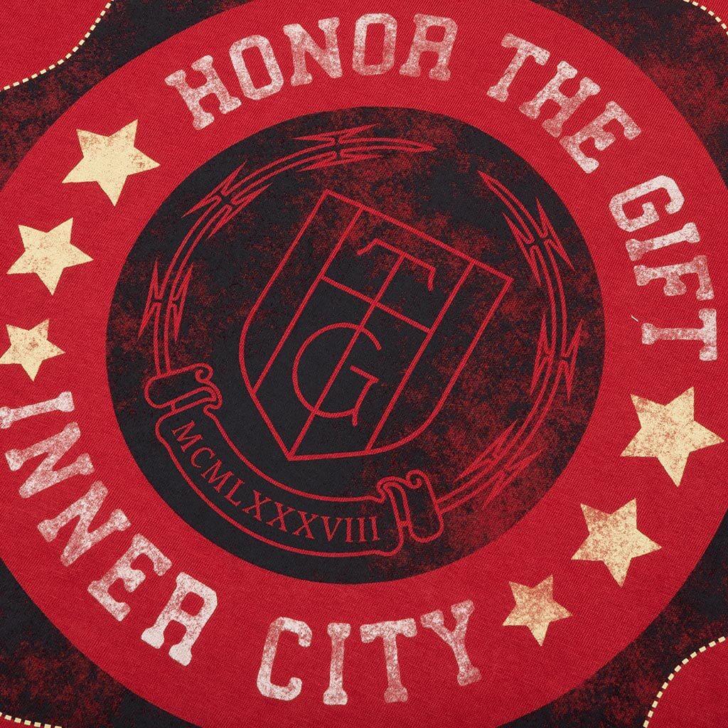 HTG Seal Logo Tee - Brick – Feature