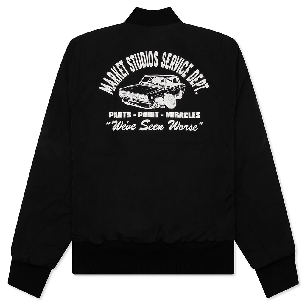 Handyman Reversible Bomber Jacket - Pirate Black/Wood Camo – Feature