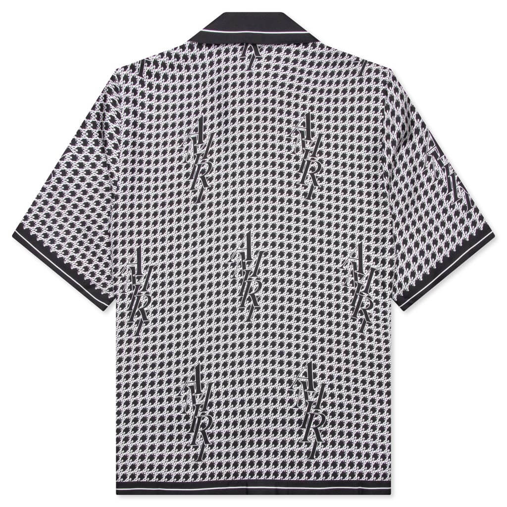 Houndstooth Bowling Shirt - Black – Feature