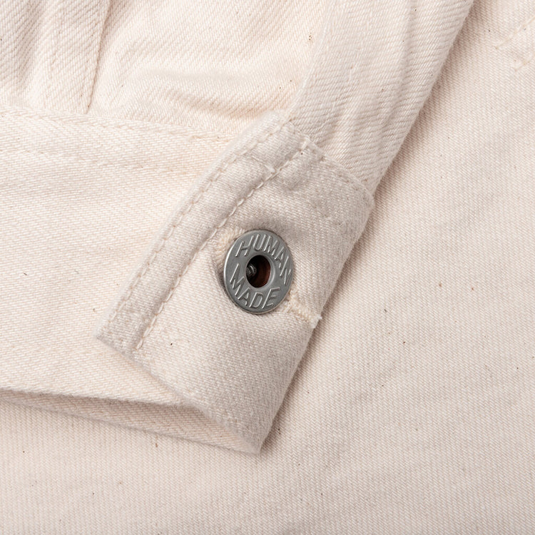 Natural Denim Work Jacket - White – Feature