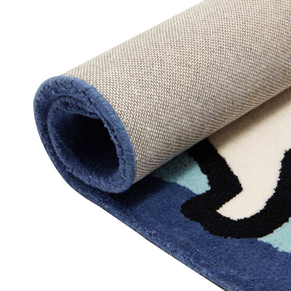 Polar Bear Rug - Blue – Feature