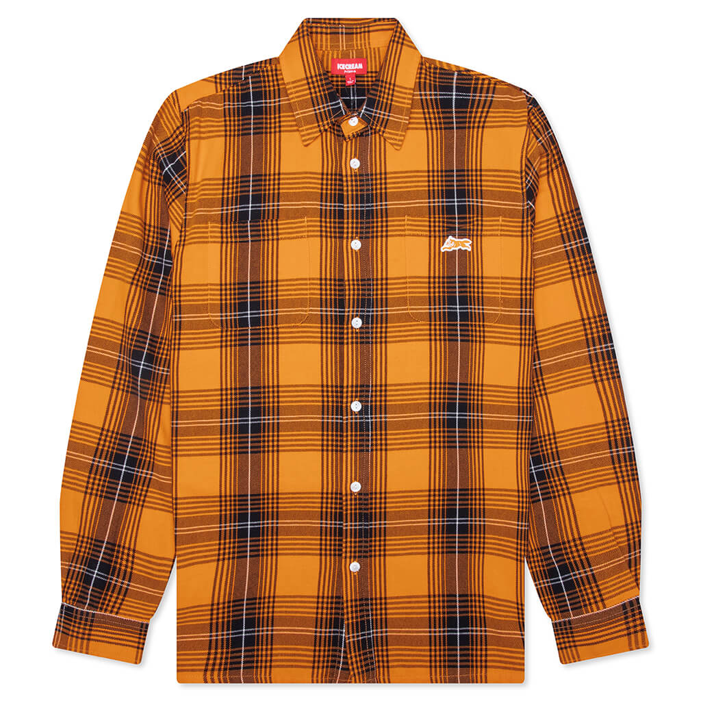 Jacob L/S Woven - Bright Marigold – Feature