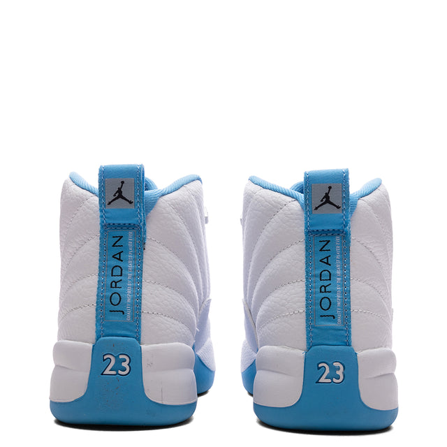 Air Jordan 12 Retro 'Melo' (PS) - White/University Blue/Metallic Silve ...