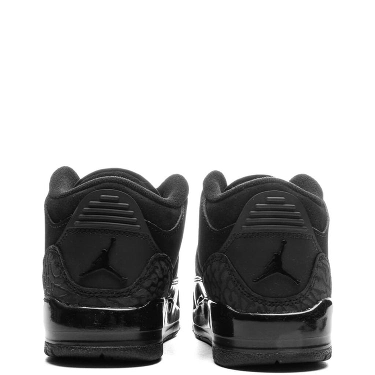 Air Jordan 3 Retro 'Black Cat' (PS) - Black/Dark Charcoal/White – Feature