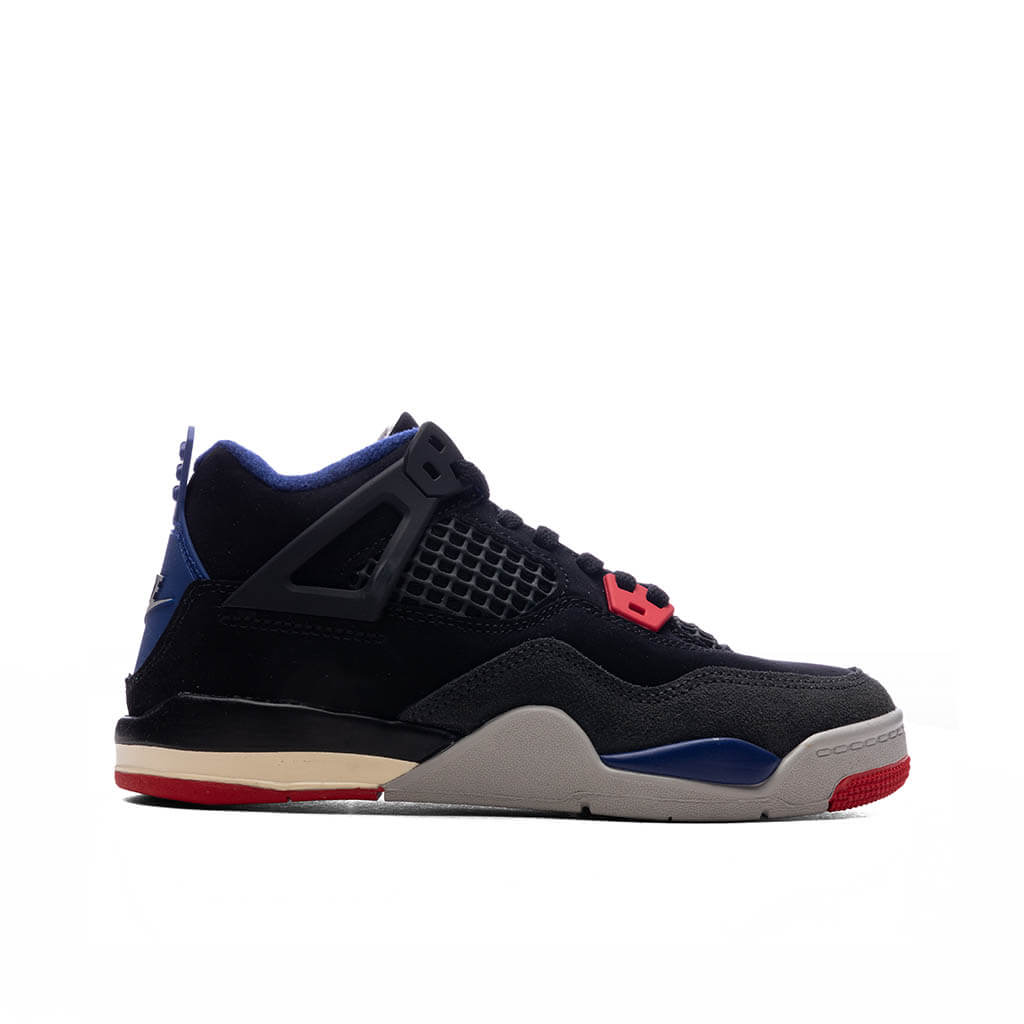 Air Jordan 4 Retro 'Rare Air' (PS) - Black/Fire Red/Deep Royal Blue ...