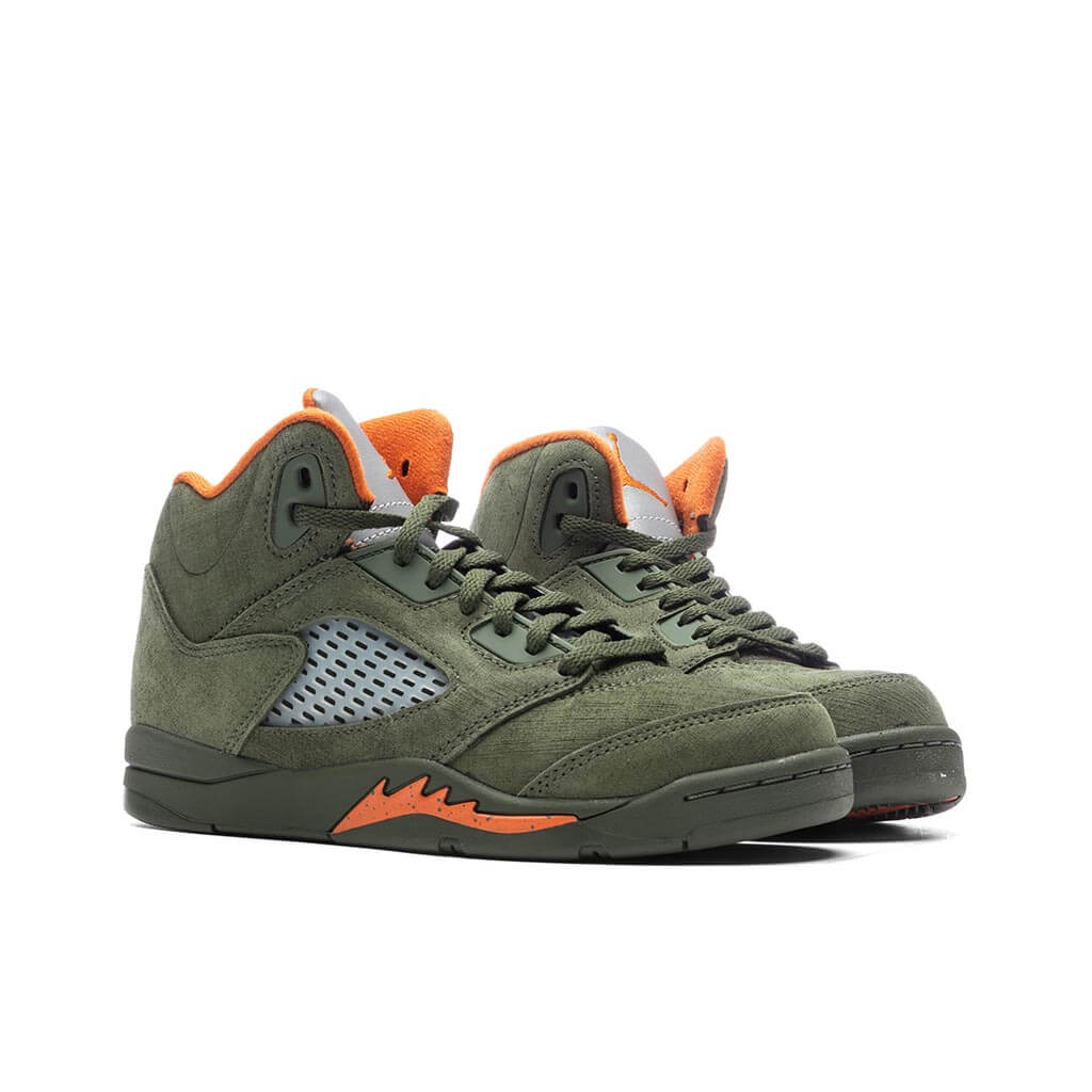 Air Jordan 5 Retro 'Olive' (PS) - Army Olive/Solar Orange – Feature