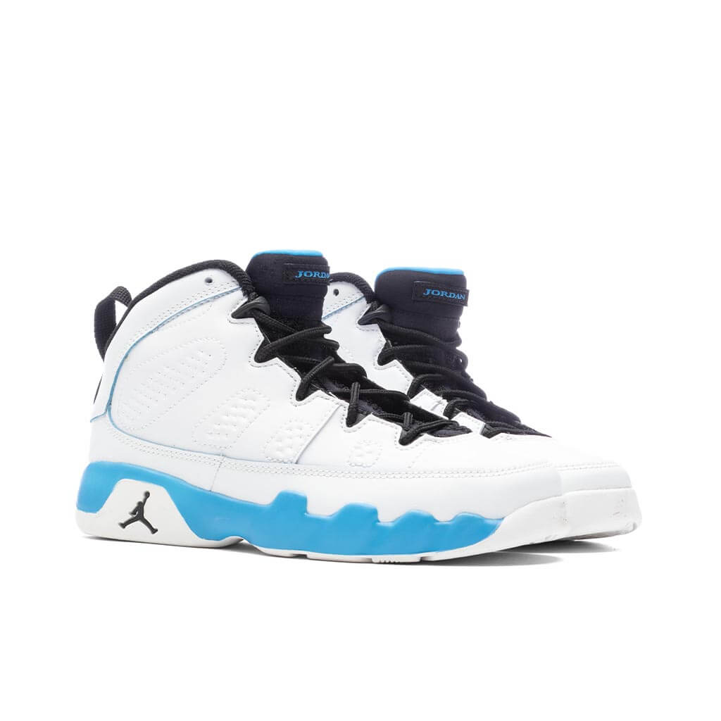 Air Jordan 9 Retro 'Powder Blue' (PS) - Summit White/Black/Dark Powder ...