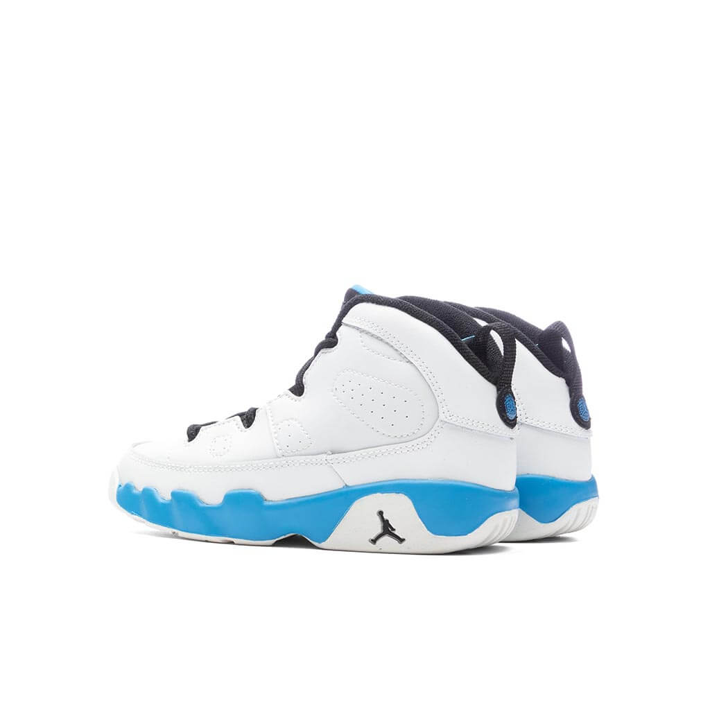 Air Jordan 9 Retro 'Powder Blue' (PS) - Summit White/Black/Dark Powder ...