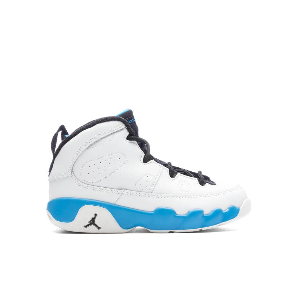 Air Jordan 9 Retro 'Powder Blue' (PS) - Summit White/Black/Dark Powder ...