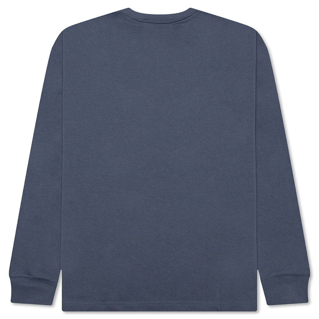 Wordmark Long-Sleeve T-Shirt - Diffused Blue – Feature