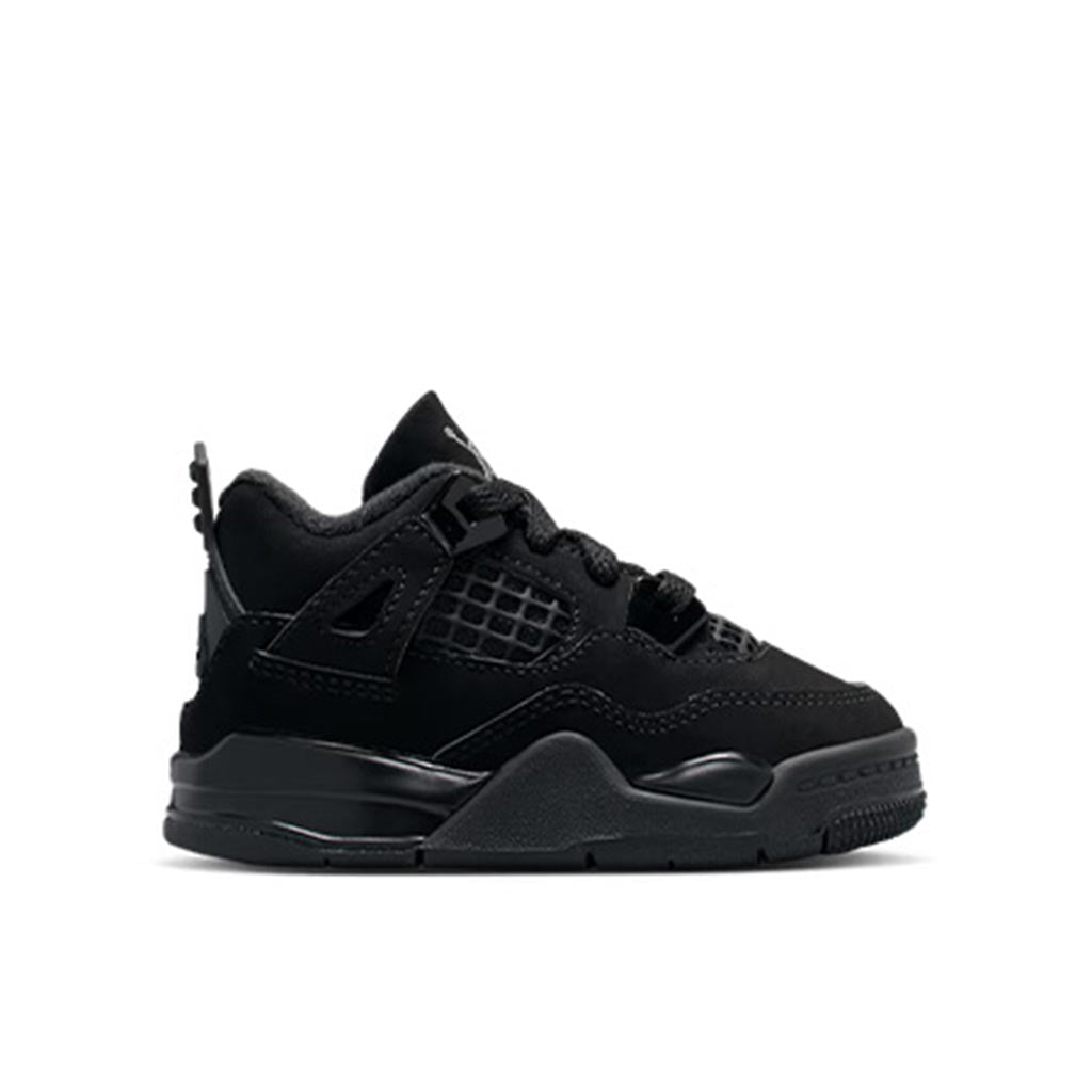 Air Jordan 4 Retro 'Black Cat' (TD) - Black/Light Graphite – Feature