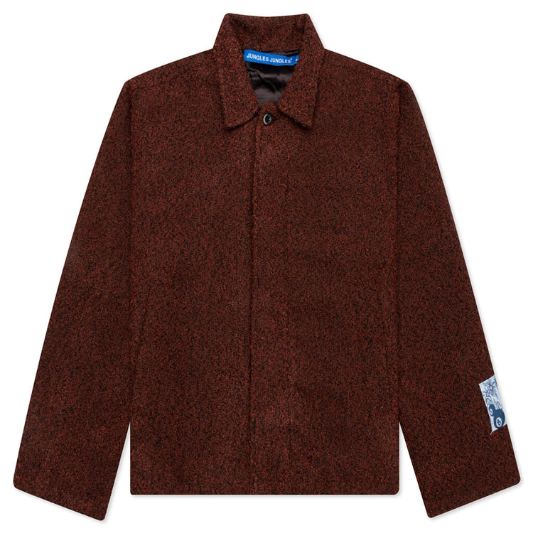 Static Pleated Jacket - Brown – Feature