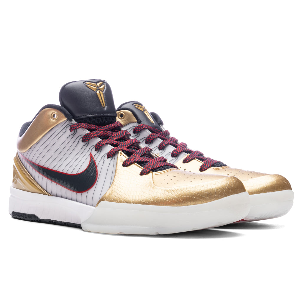 Kobe 4 Protro 'Gold Medal' - White/Dark Obsidian/Varsity Red – Feature