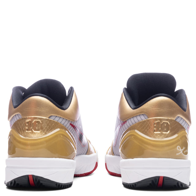 Kobe 4 Protro 'Gold Medal' - White/Dark Obsidian/Varsity Red – Feature