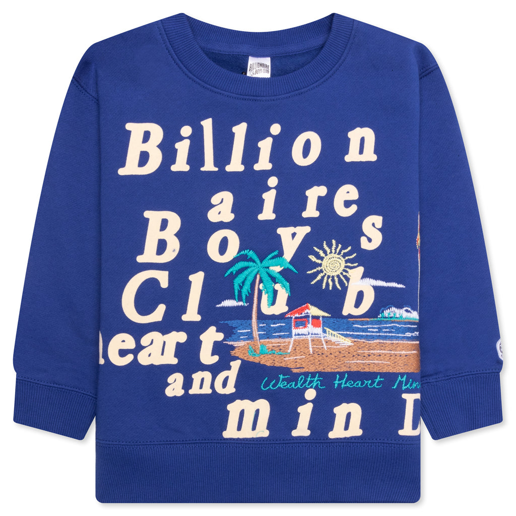 Kids BB Lift Off Crew - Monaco Blue – Feature