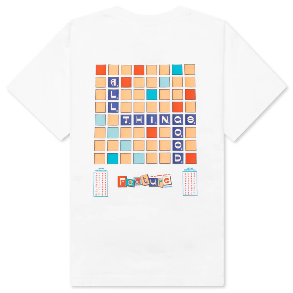 Kids Scrabble Tee - White – Feature