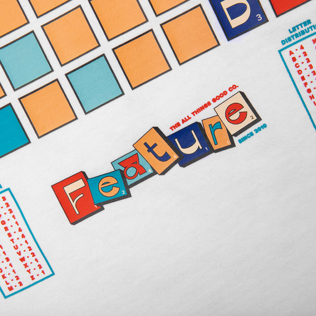 Kids Scrabble Tee - White – Feature