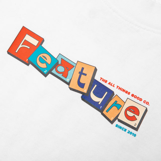 Kids Scrabble Tee - White – Feature