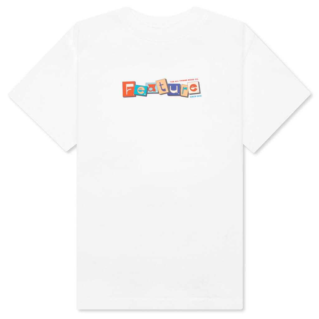 Kids Scrabble Tee - White – Feature