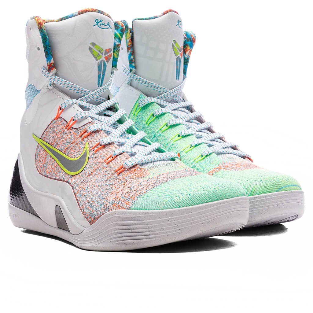 Kobe IX Elite High Protro 'What The Kobe?' - White/Reflective Silver/C ...