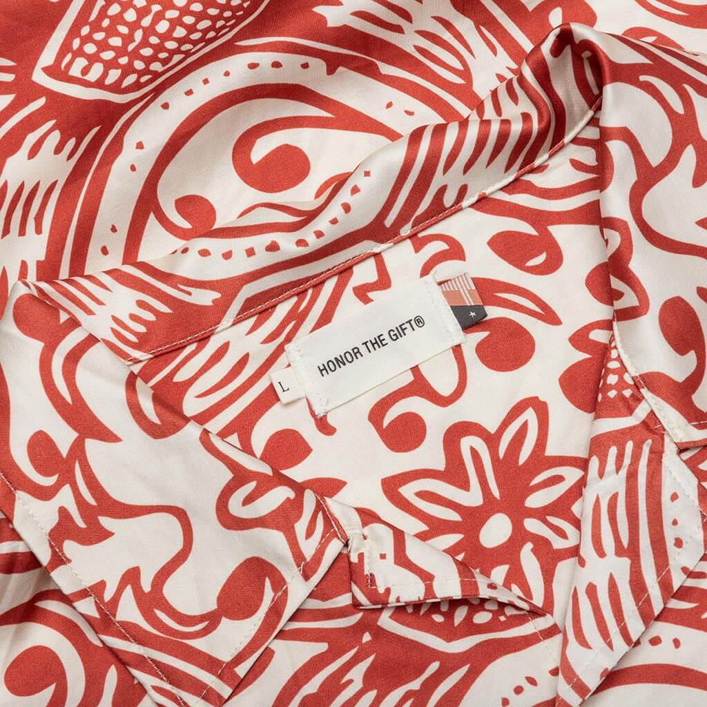 L/S Printed Woven - Brick – Feature