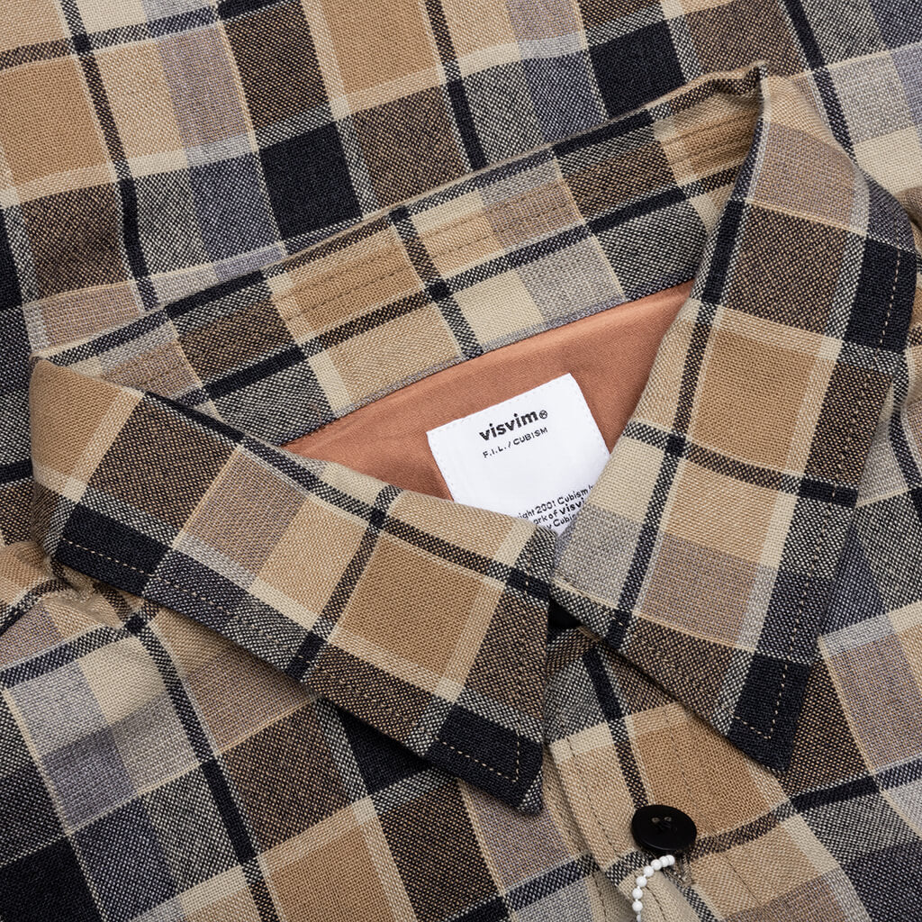 Lumber Check L/S - Beige – Feature