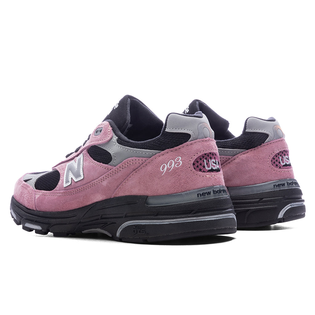 Made in USA 993 - Pink Taffy/Black/Slate Grey – Feature